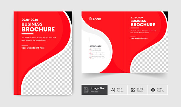 Company Profile Template Editable Red Images – Browse 405 Stock Photos ...