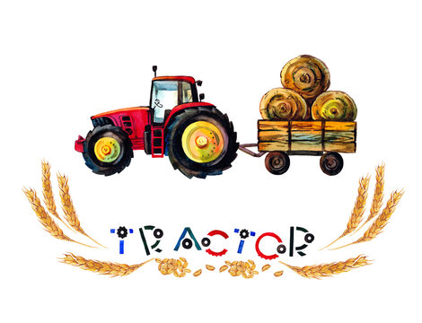 Tractor Hayride Clipart