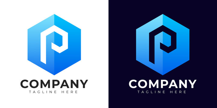 Blue Logo Beginning With P