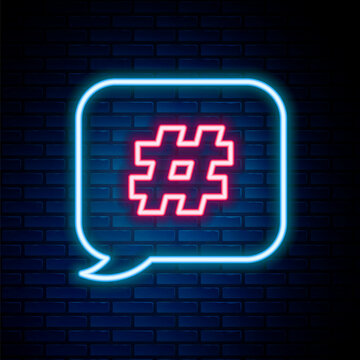 Neon Hashtag Images – Browse 1,442 Stock Photos, Vectors, and Video ...