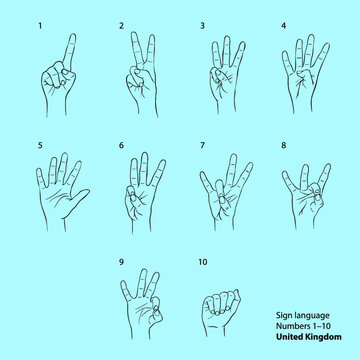 British Sign Language Numbers