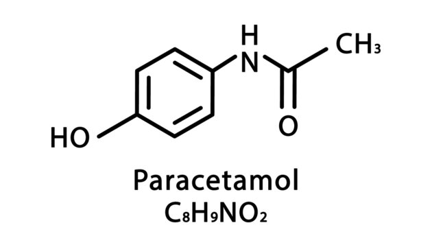 Structural Formula For Acetaminophen