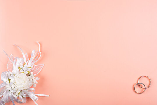 Peach Wedding Background
