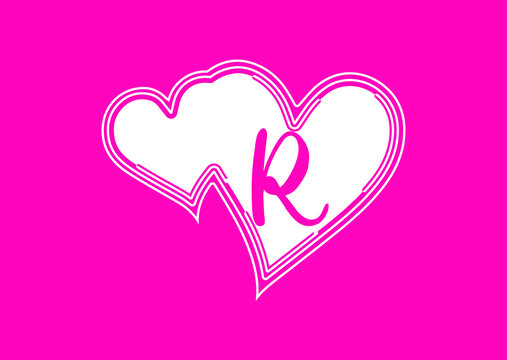 I Love R Letter Wallpaper