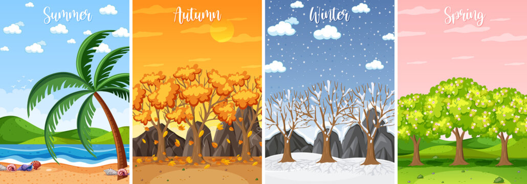 Drawings Of Four Seasons Images – Browse 13,260 Stock Photos, Vectors ...