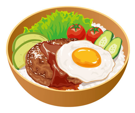 「ロコモコ」の写真素材 | 694件の無料イラスト画像 | Adobe Stock