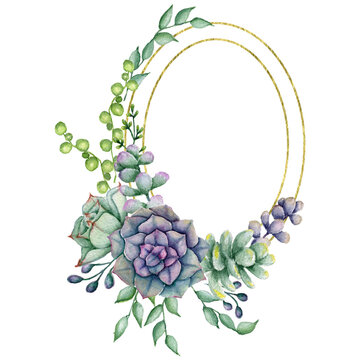 Watercolor Succulent Frame Images – Browse 15,105 Stock Photos, Vectors ...