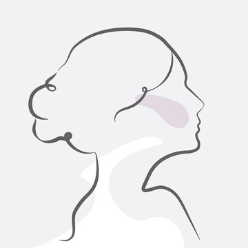 Side Face Outline Images – Browse 12,423 Stock Photos, Vectors, and ...