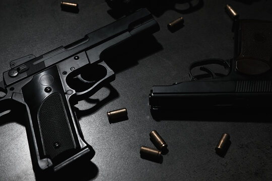 Gun On Table Wallpaper