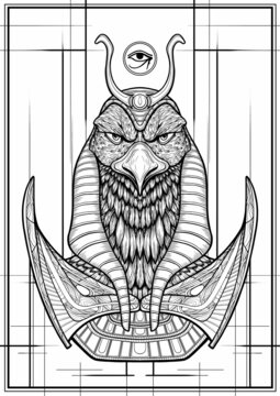 Egyptian God Ra Drawing