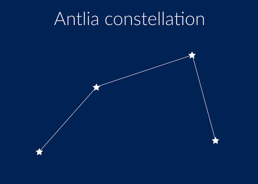 Antlia Constellation Stars