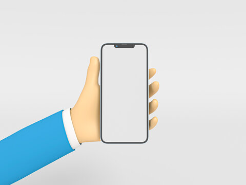 Iphone Hand Illustration