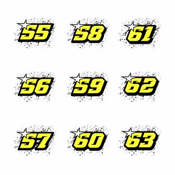 Afbeeldingen over "Racing Number" – Blader in stockfoto's, vectoren en ...