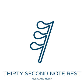 Thirty Second Rest Symbol