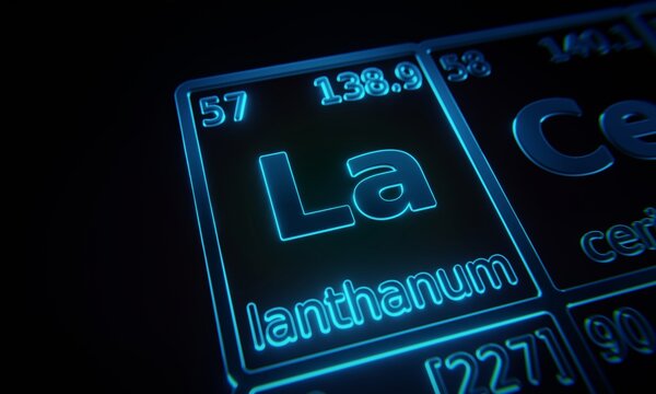 Lanthanum Bohr Model