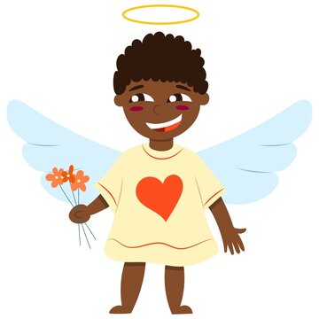 Vector Cartoon Heart With Angel Wings And A Halo Images – Browse 1,477 ...