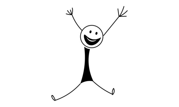 Happy Stick Figure