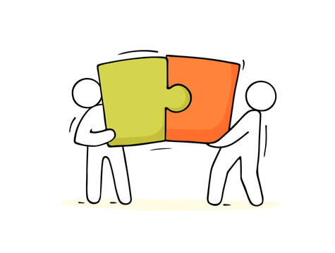 Two People Connect Cartoon Images – Browse 807 Stock Photos, Vectors ...