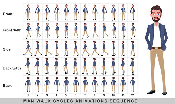 "Walk Cycle Animation" Images – Browse 158 Stock Photos, Vectors, and ...