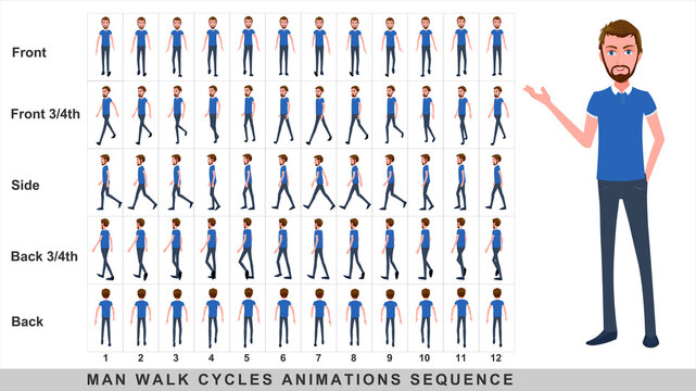 Stick Man Walking Frame By Frame