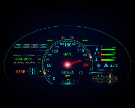 Car Speedometer Dashboard Design Images – Browse 48,630 Stock Photos ...