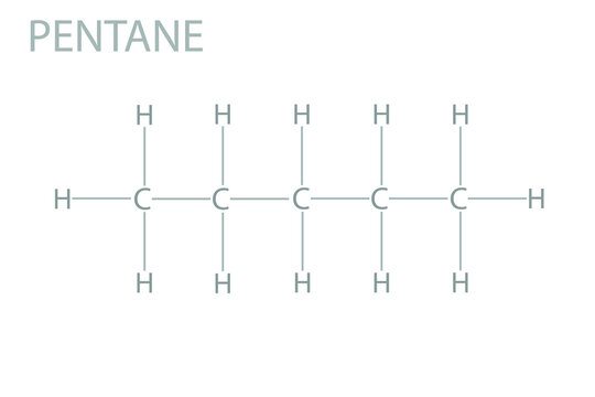 Pentane Skeletal Structure