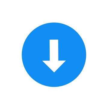 Download Button Png Blue