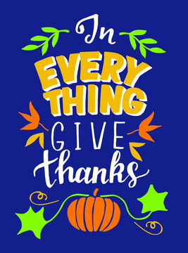 In Everything Give Thanks Background