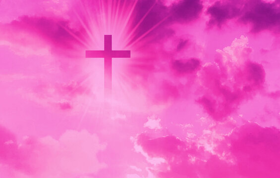 Hot Pink Cross Wallpaper