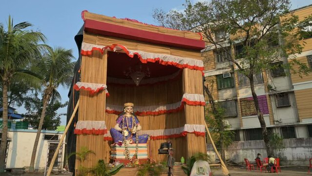 Saraswati Puja Pandal