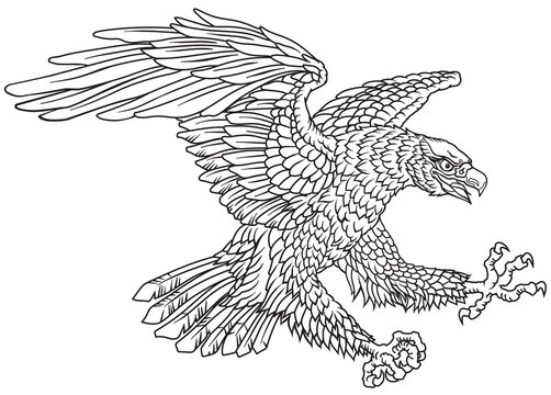 Landing Eagle Tattoo