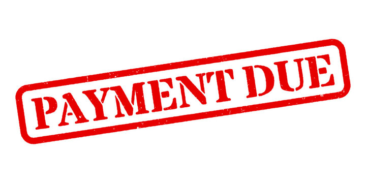 Payment Due Clipart