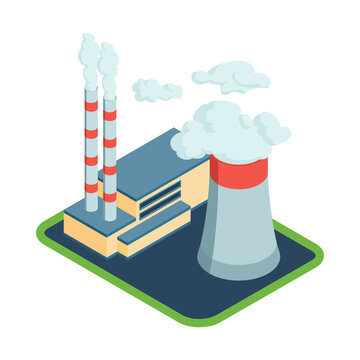 Electric Power Plant Clipart