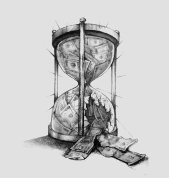 Broken Hourglass Sketch