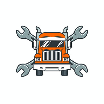 Truck Repair Sign Clipart