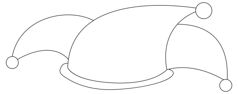 Clown Hat Craft Template