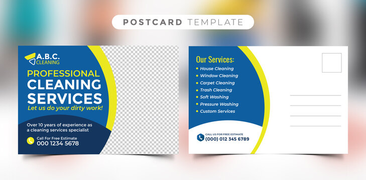 House Cleaning Business Cards Design
