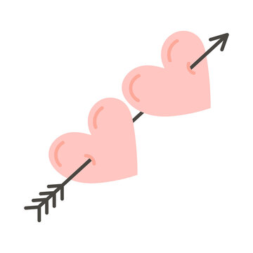 Two Hearts With Arrow Images – Browse 6,210 Stock Photos, Vectors, and ...