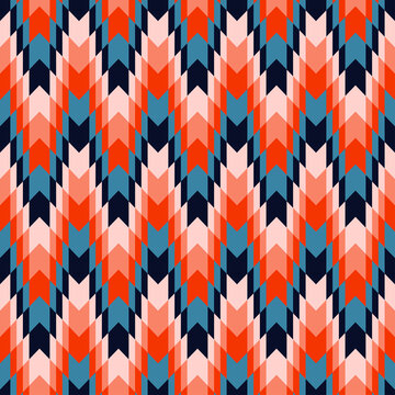 Blue Aztec Pattern