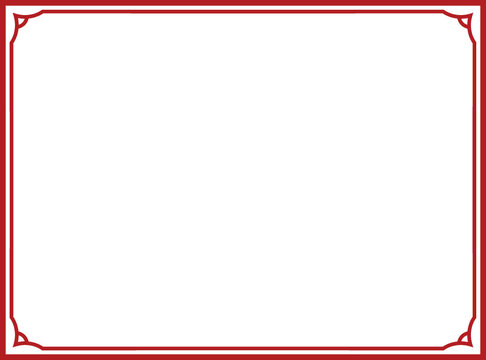 Red Certificate Borders And Frames Png - Infoupdate.org