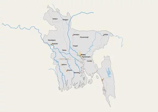 River Map of Bangladesh: Explore the Waterways of This Beautiful Country!