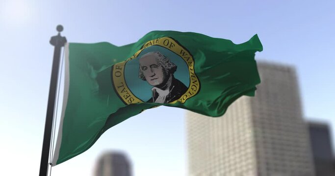 Washington State Flag Animated