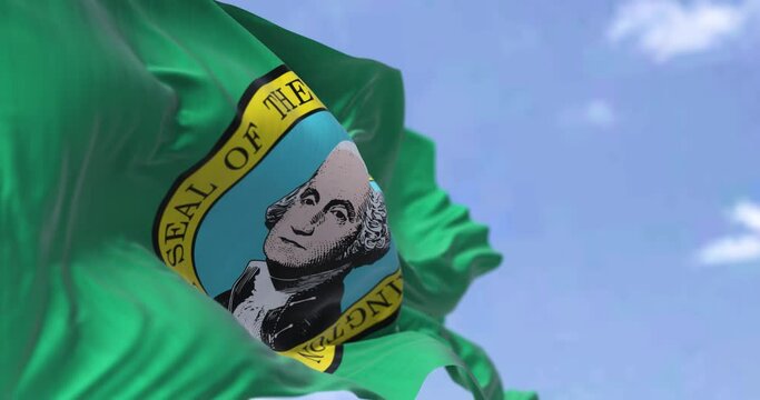 Washington State Flag Animated