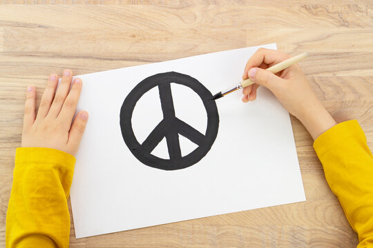 3d Peace Symbol Drawing