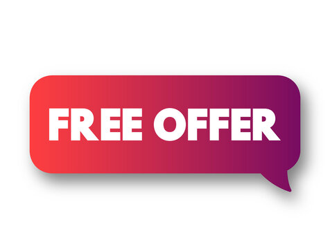 "Free Offer" Images – Browse 861 Stock Photos, Vectors, and Video ...