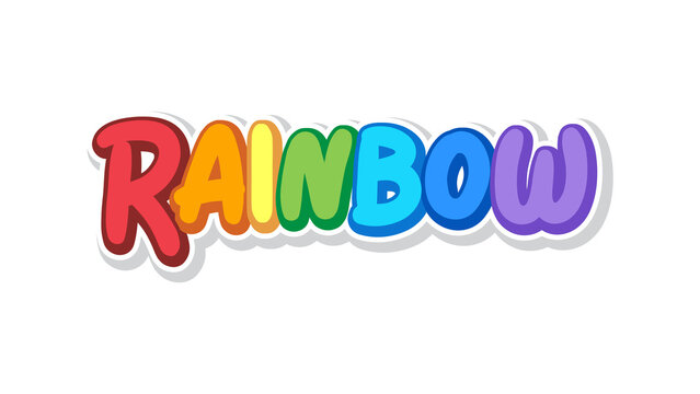"Rainbow Text" Images – Browse 83 Stock Photos, Vectors, and Video ...