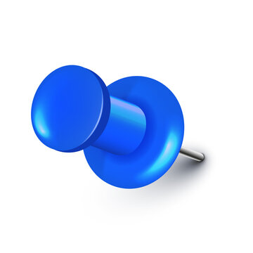 Blue Push Pin Png
