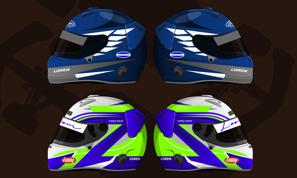 Racing Helmet Template Images – Browse 7,593 Stock Photos, Vectors, and ...