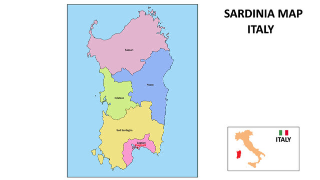 Sardinia Map