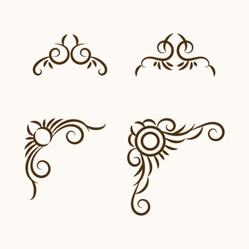 Single Corner Border Designs